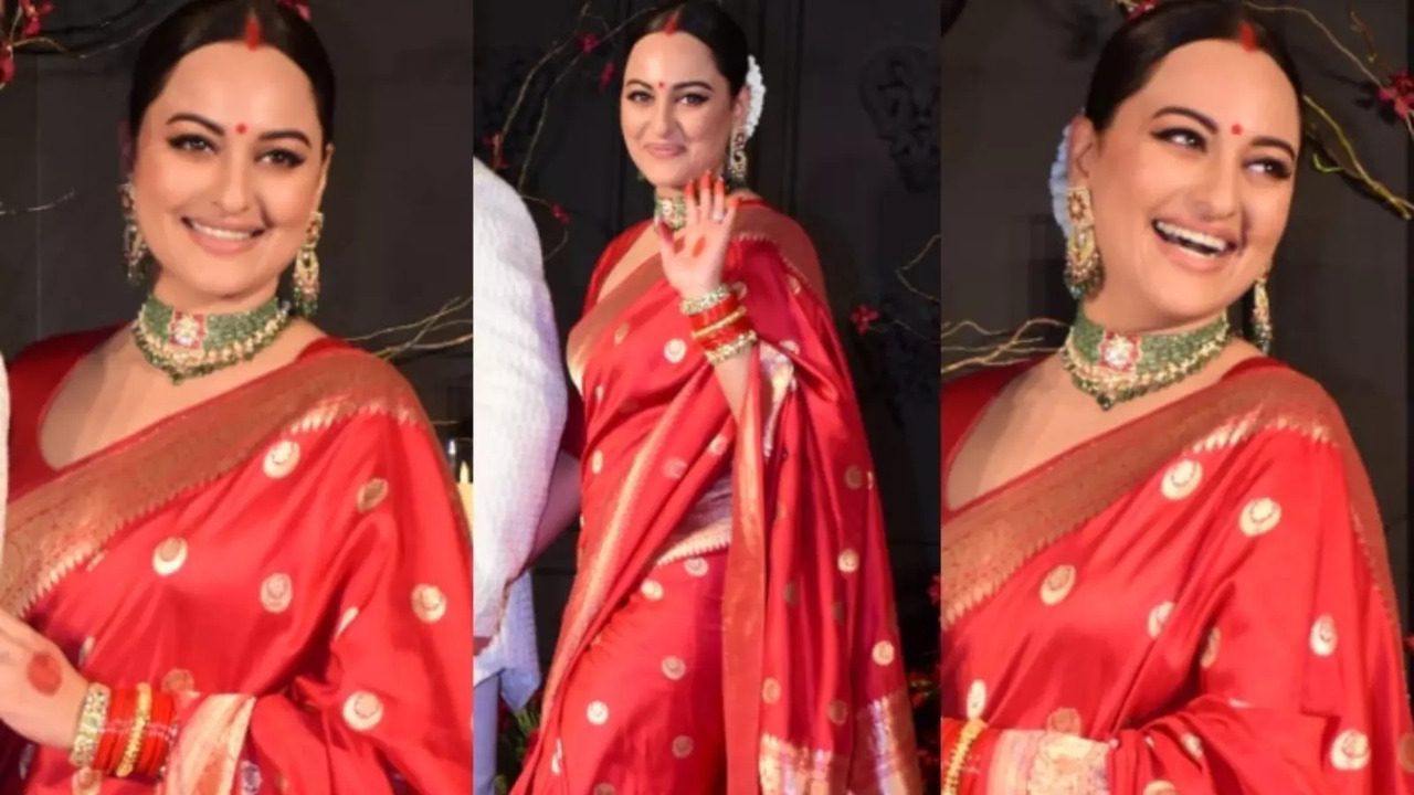Sonakshi Sinha wedding look | Sonakshi Sinha Embraces Traditional Alta ...