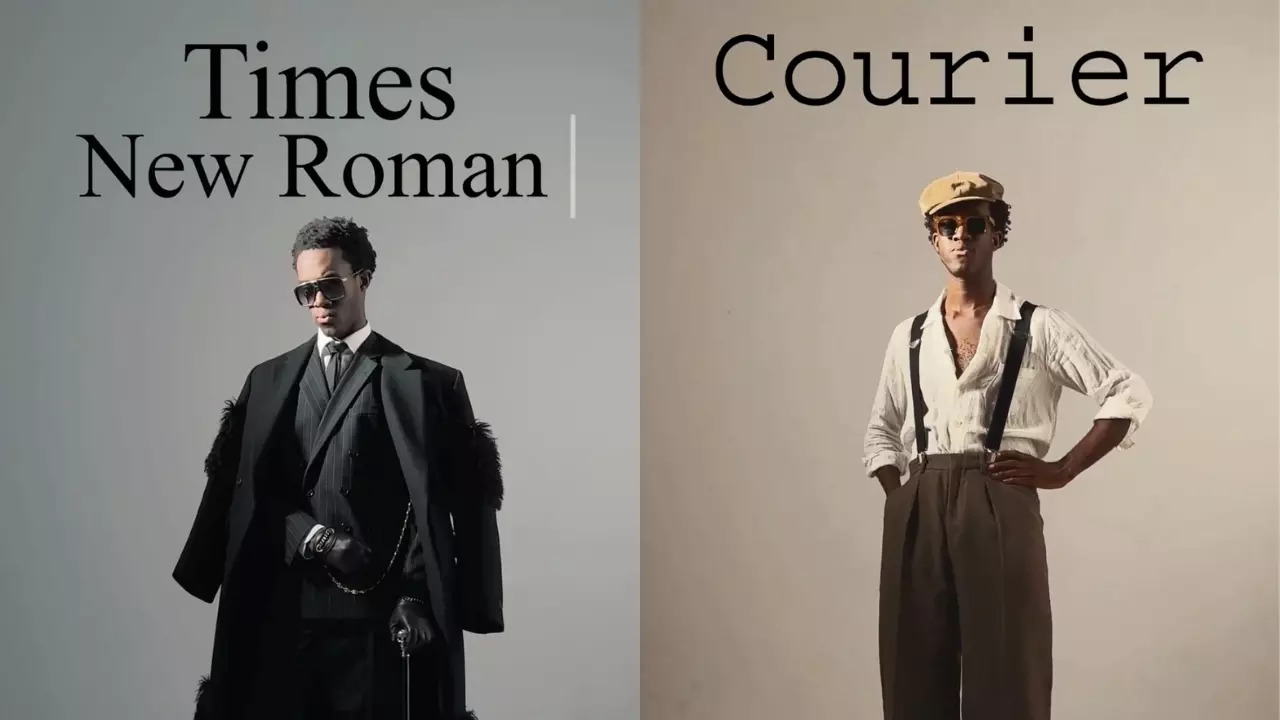 If Fonts Were Outfits: Model Personifies Different Typefaces in Viral ...