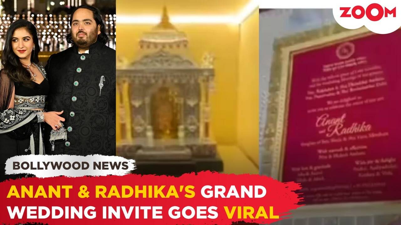 Anant-Radhika's GRAND wedding invite, with silver temples and idols ...