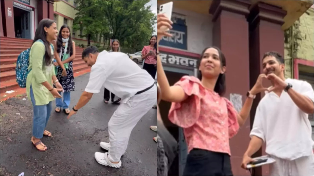 Harshvardhan Rane Seeks Blessings From Seniors As He Returns To Studies ...