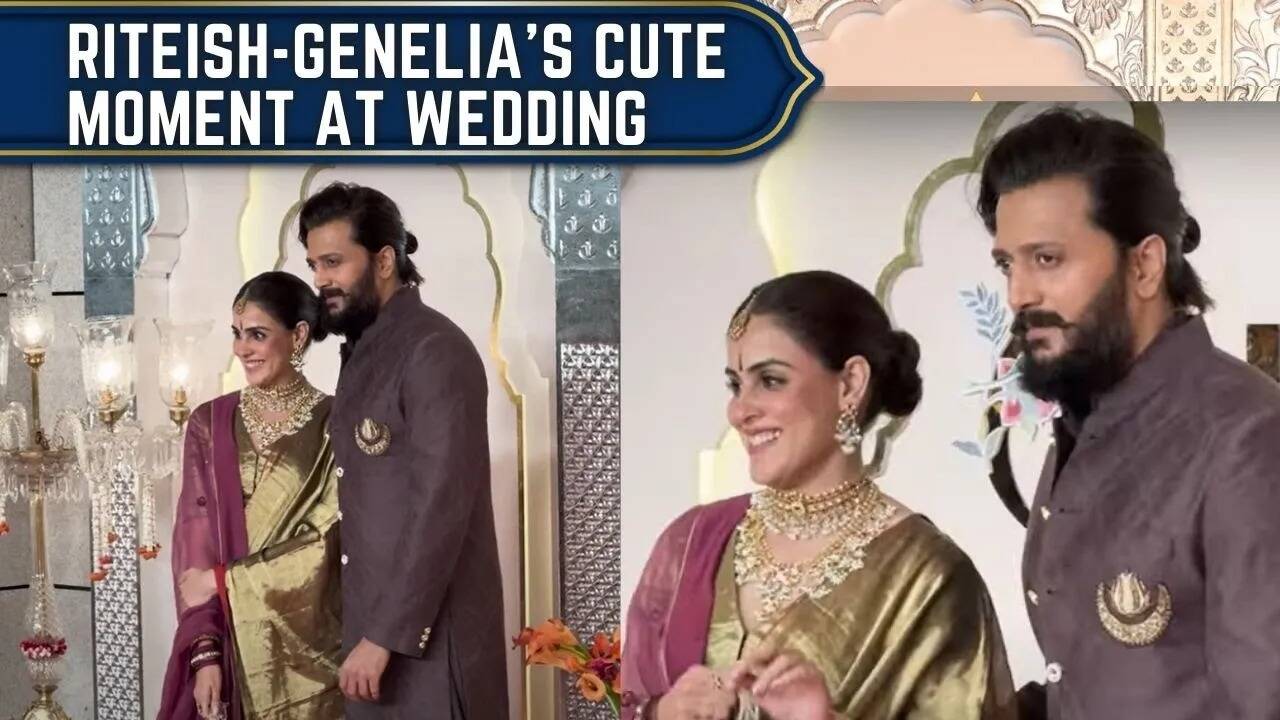 Riteish Deshmukh and Genelia D'souza appear adorable at Anant-Radhika's ...