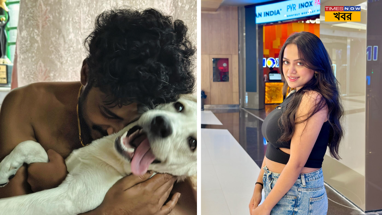 Ahona Dutta: পোষ্য আর প্রেমিকের সঙ্গে রবিবার দুপুরে জলকেলি পর্দার মিশকার, নিমেষে ভাইরাল অহনার ...