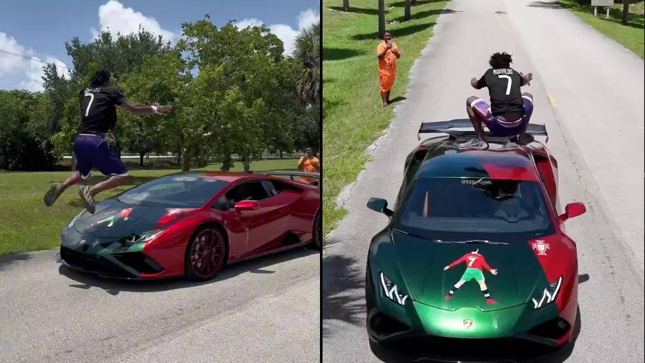 IShowSpeed Jumps Over Speeding Lamborghini: 'First Person in the World ...