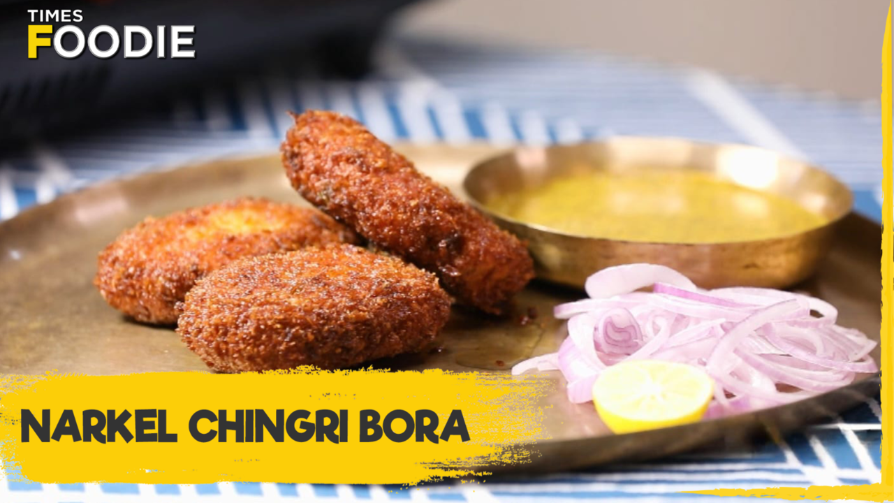 Narkel Chingri Bora Recipe | Times Now