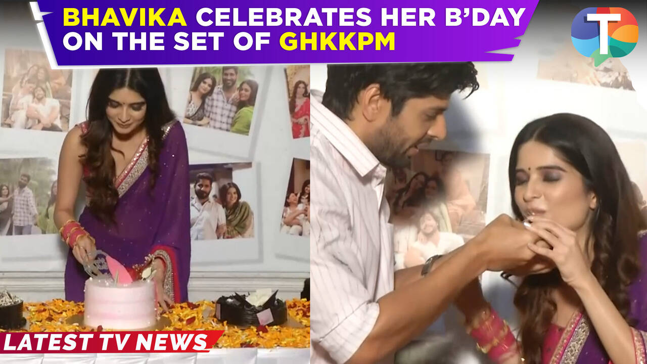 Bhavika Sharma, also known as Savi, celebrates her birthday on the set ...
