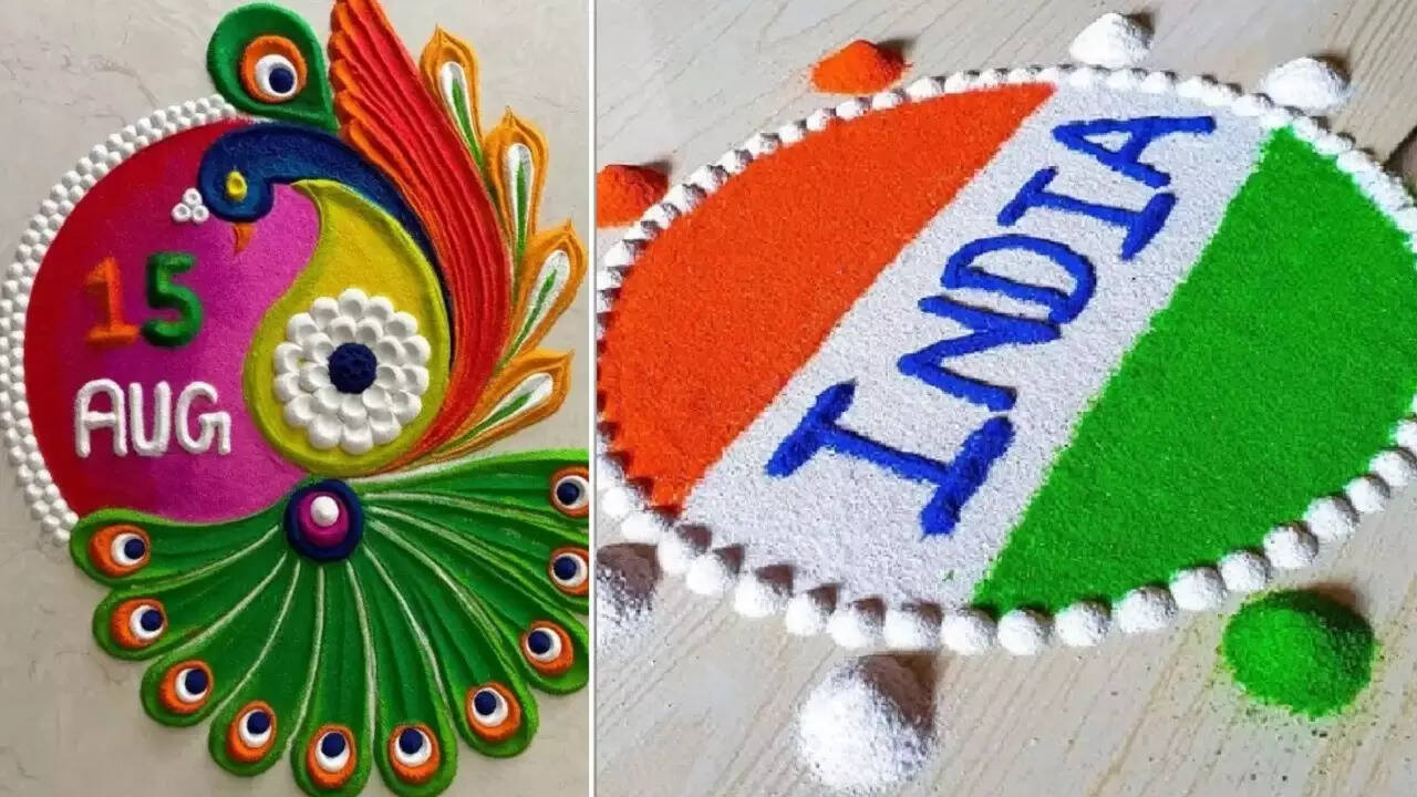 Independence Day Rangoli Designs: स्वातंत्र्य दिनानिमित्त घरासमोर काढा ...