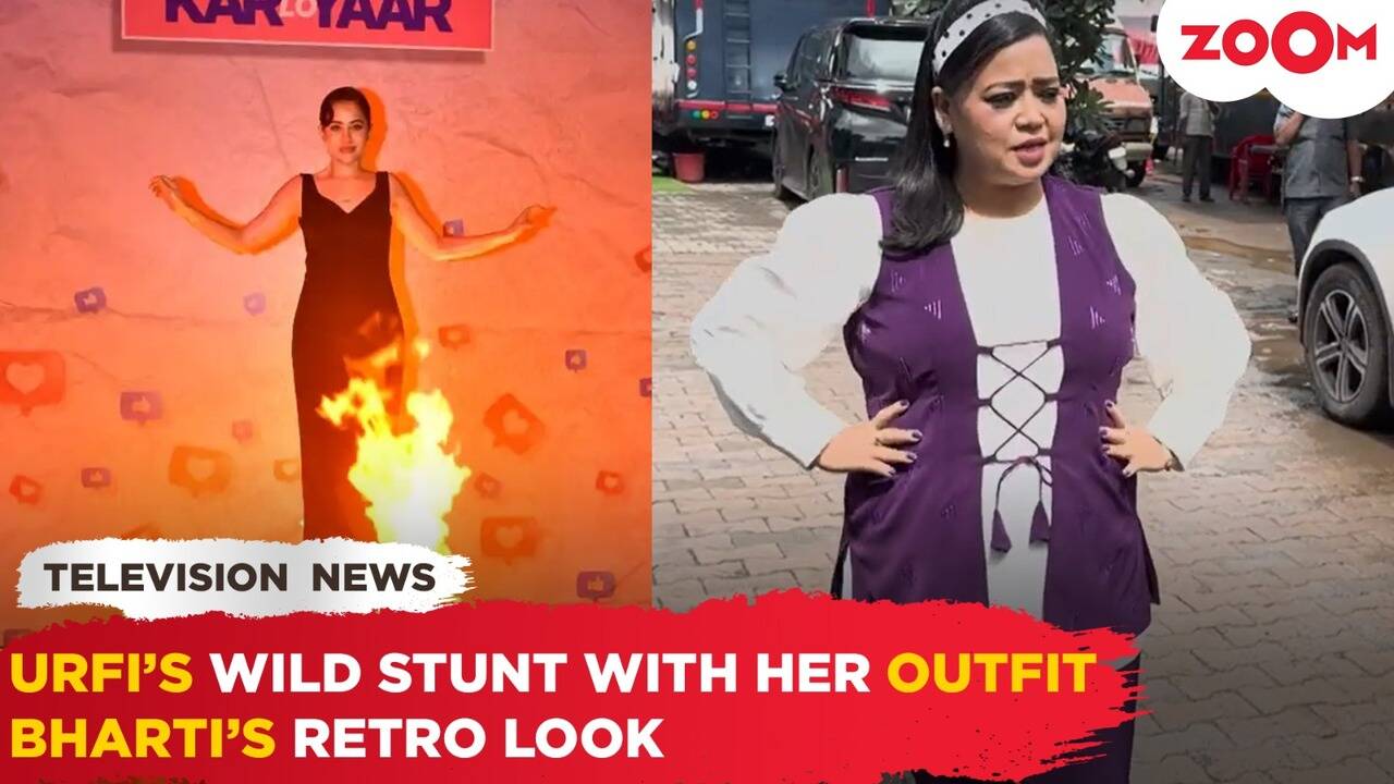 Urfi Javed Sets Outfit On Fire With Crazy Stunt | Bharti Singh Rocks ...