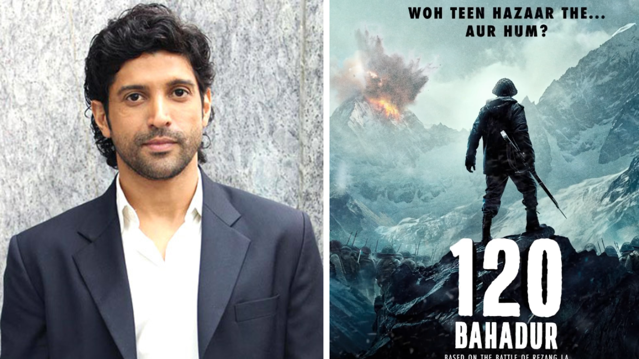 120 bahadur movie motion poster released farhan akhtar to play major shaitan singh role - 120 ...