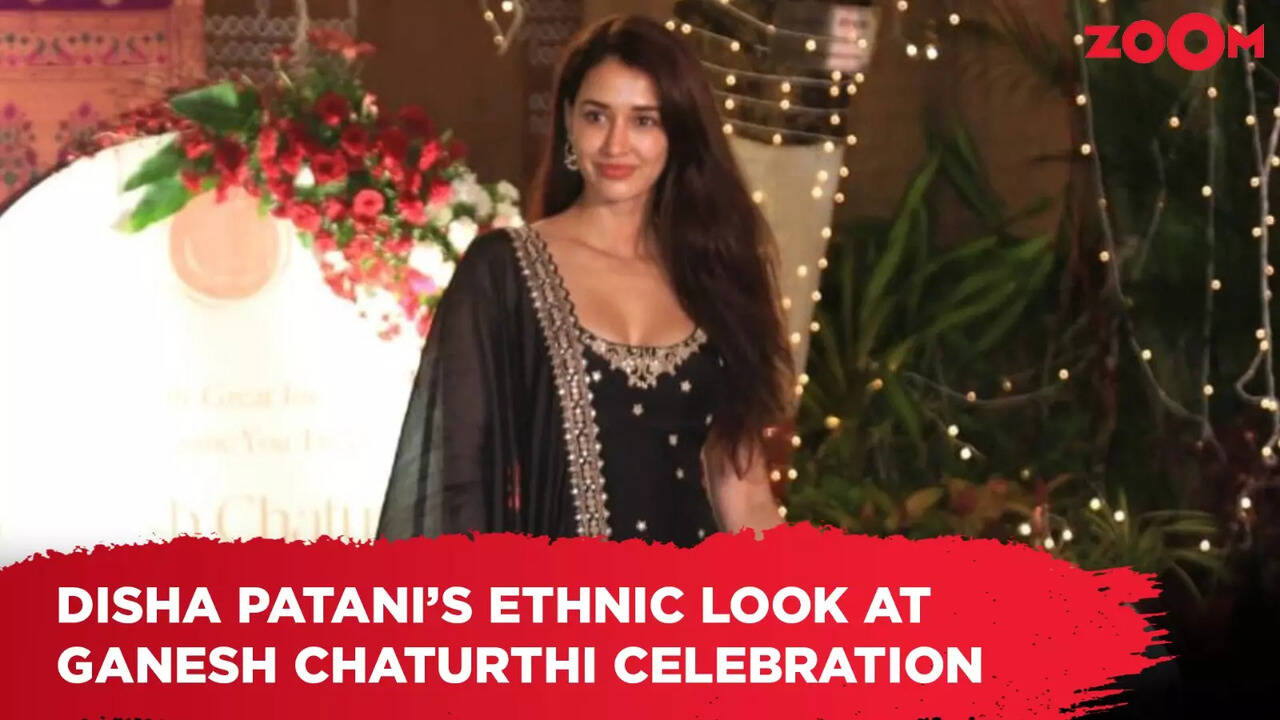Disha Patani’s ethnic look at Ganesh Chaturthi celebration | Times Now