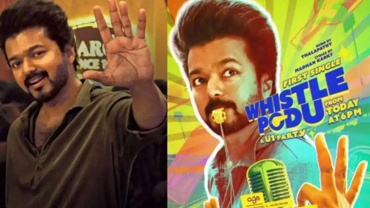 whistle podu video song from the greatest of all time movie starring ...