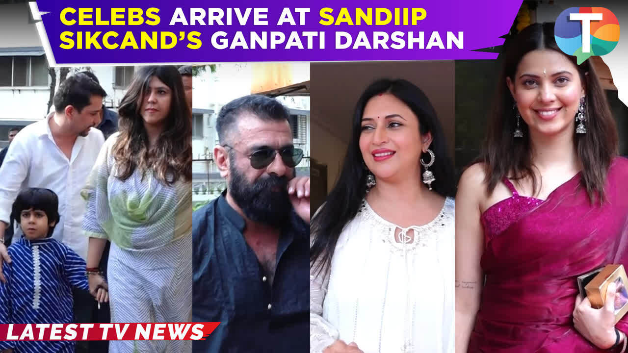 Ekta Kapoor, Alice Kaushik, Sai Ketan Rao, Divyanka-Vivek DAZZLE at Sandiip Sikcand's Ganpati ...