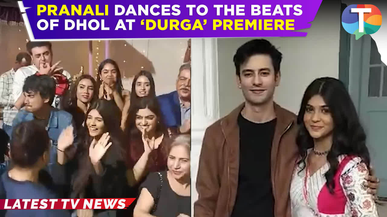 Pranali Rathod performs with her team 'Durga' at the show premiere ...