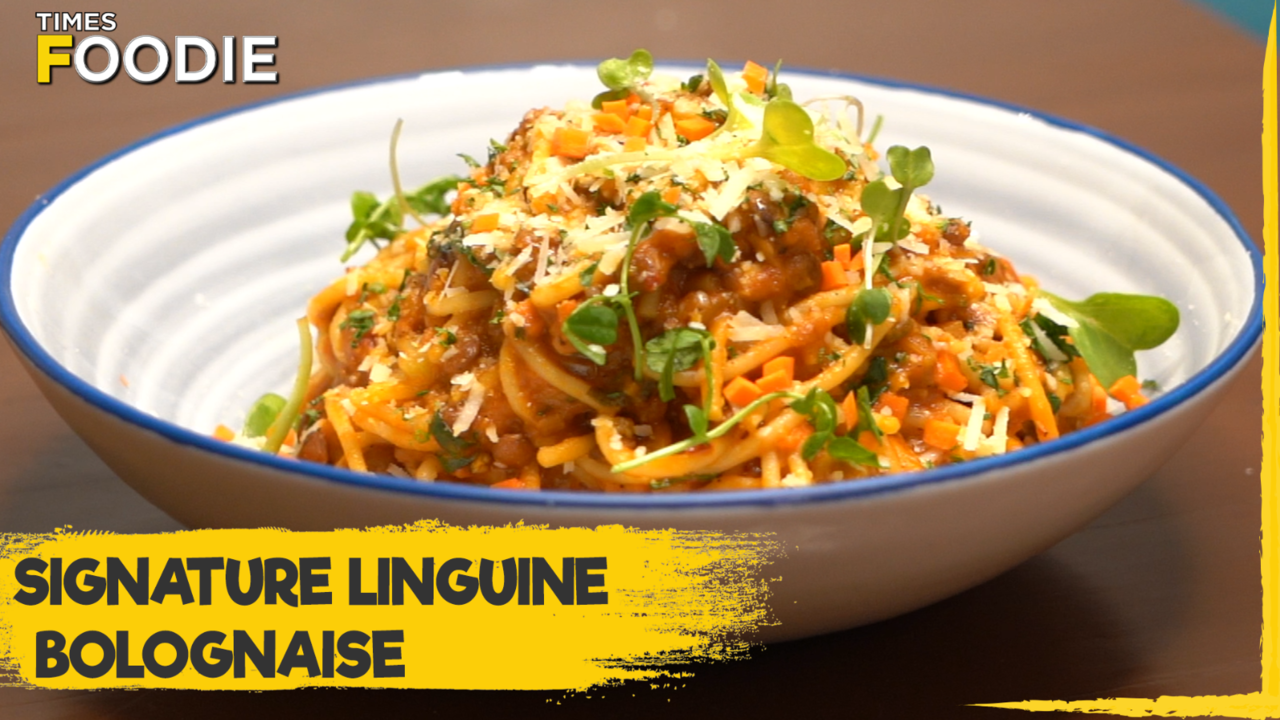 Signature linguine bolognaise: A lentil-based pasta recipe | Times Now
