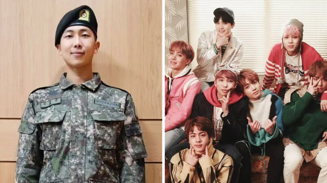 BTS' RM Performs Spring Day With His Military Bandmates At 2024 Family ...
