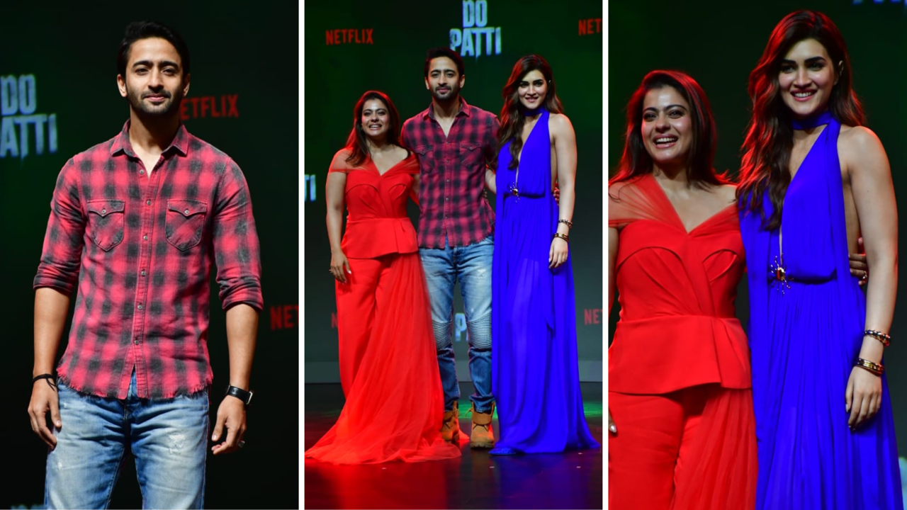 Do Patti Trailer Launch: Kajol, Kriti Sanon, Shaheer Sheikh Dazzle On Stage