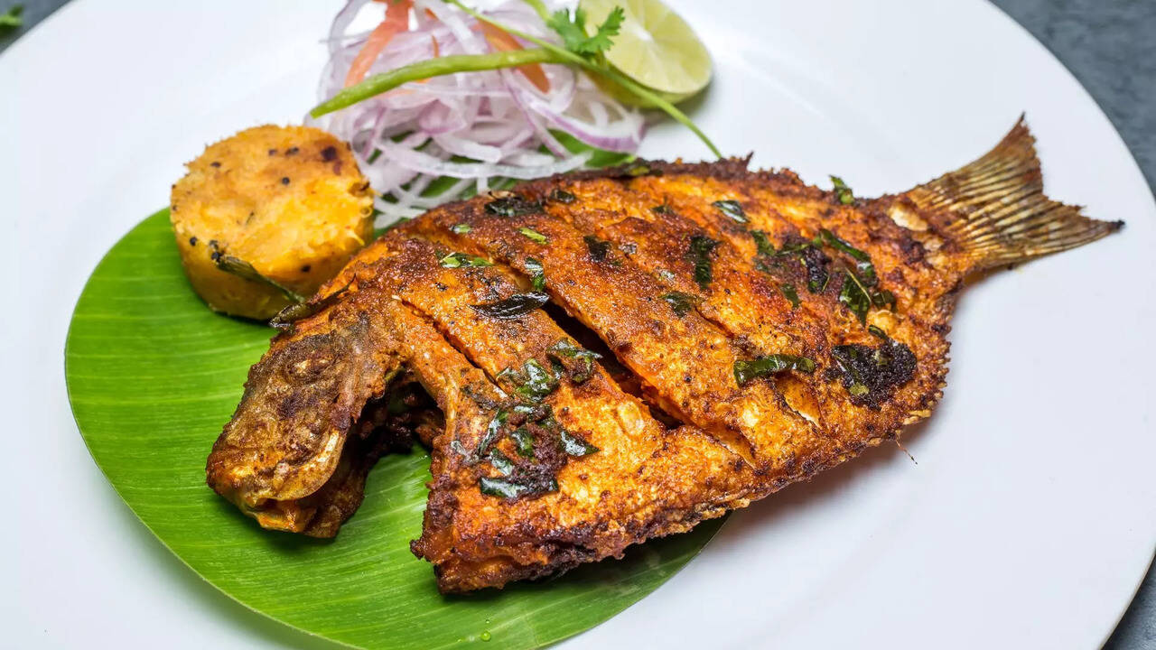 how to make andhra fish fry in home