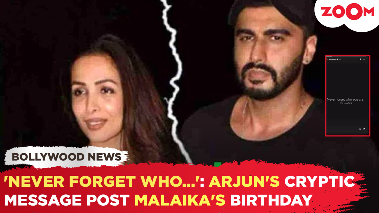 'Never forget who...': Amid break up rumours, Arjun Kapoor shares cryptic message post Malaika ...