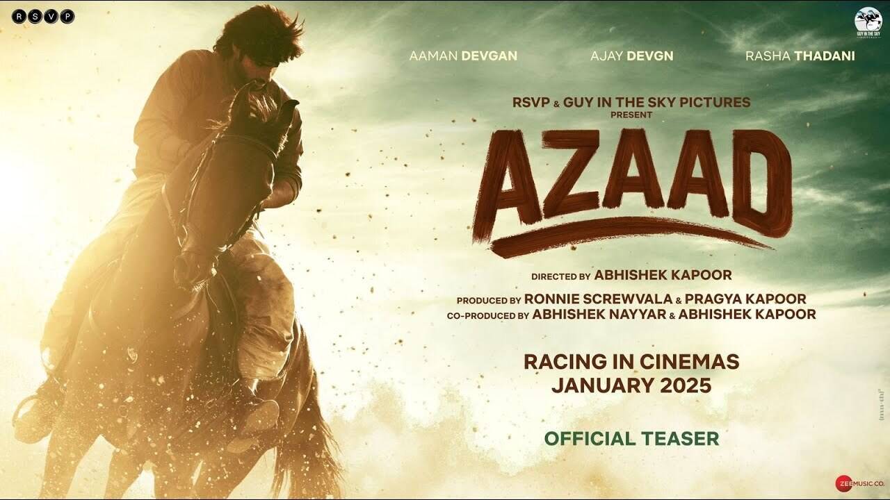 Upcoming Bollywood Movie Azaad Official Teaser Ajay Devgn, Aaman Devgan ...