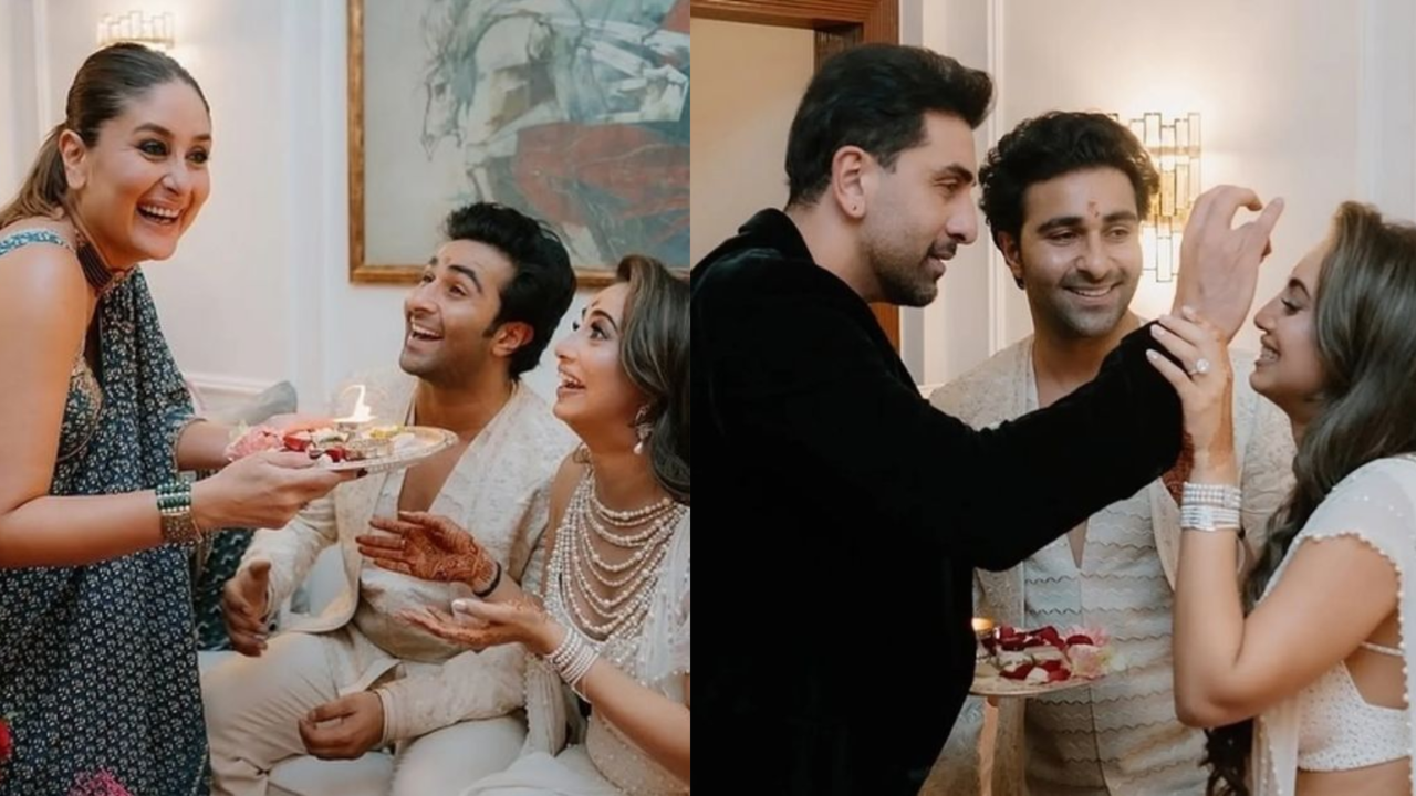 Inside Moments From Aadar Jain-Alekha Advani's Roka Ft. Kareena, Ranbir