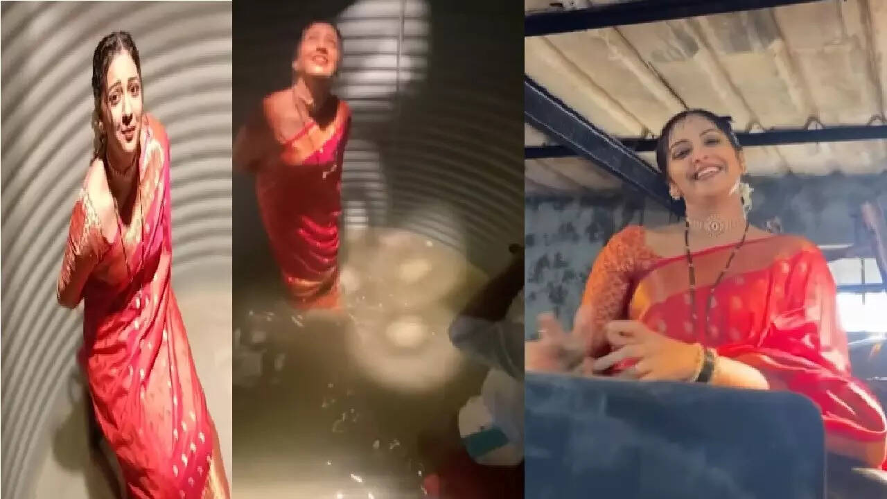 Premachi Goshta : तेजश्री प्रधानचा भयानक स्टंट, पाण्याच्या टाकीतल्या ...