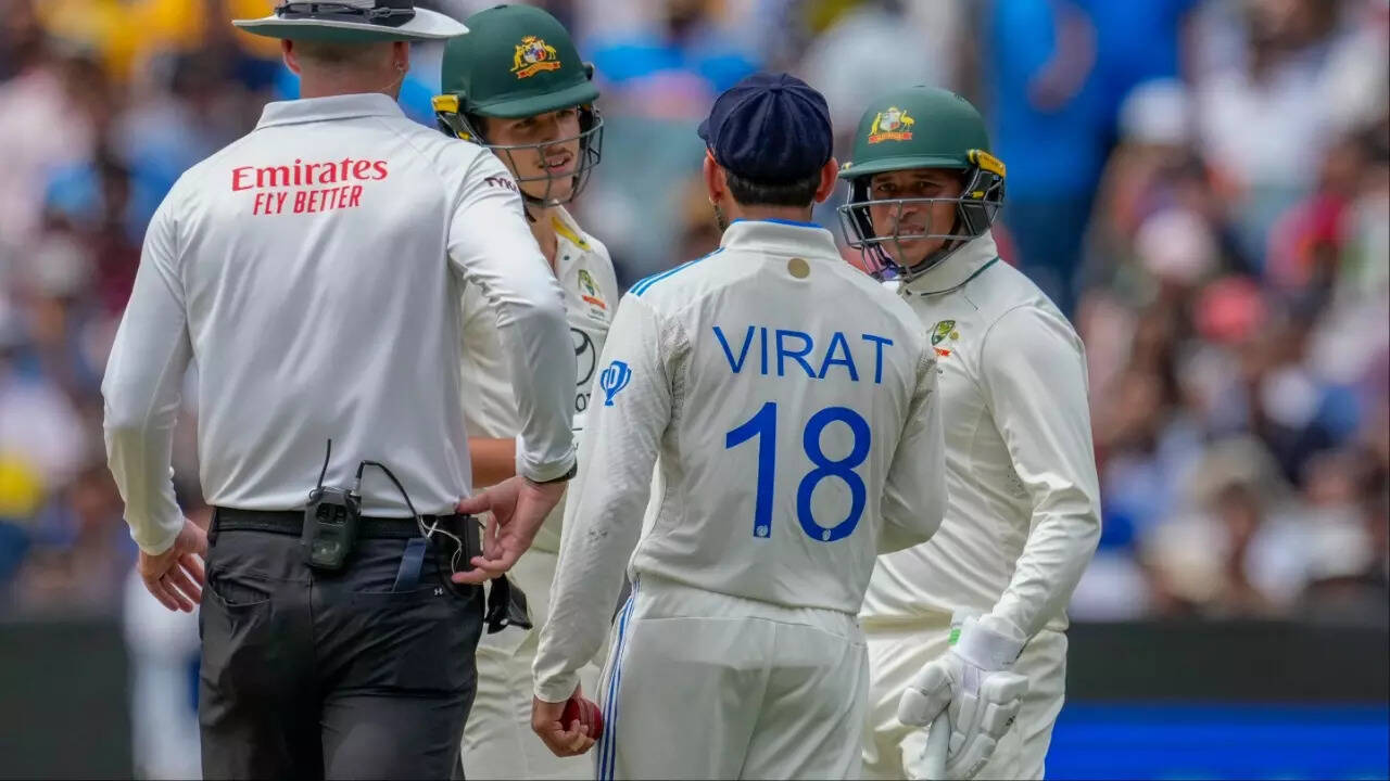 Sam Konstas Mimics Virat Kohli's Shoulder Barge During India's Fourth ...