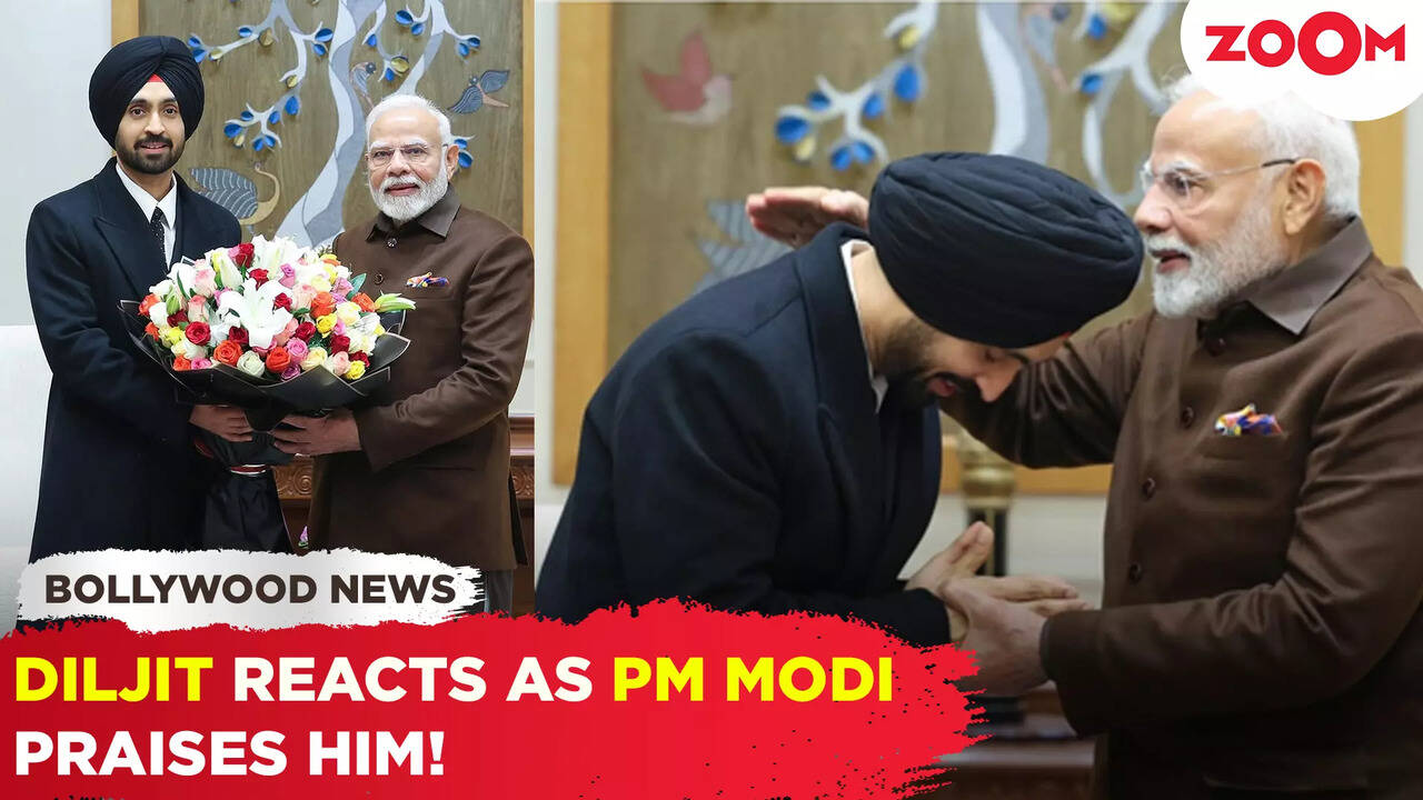 Diljit Dosanjh reacts after PM Narendra Modi praises him during their ...
