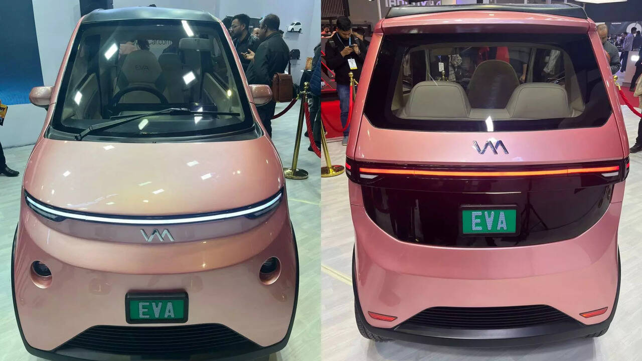 Vayve Mobility unveils India's first solar electric vehicle Eva at Auto ...