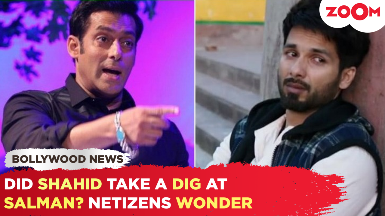 Did Shahid Kapoor take a dig at Salman Khan? Netizens are wondering ...