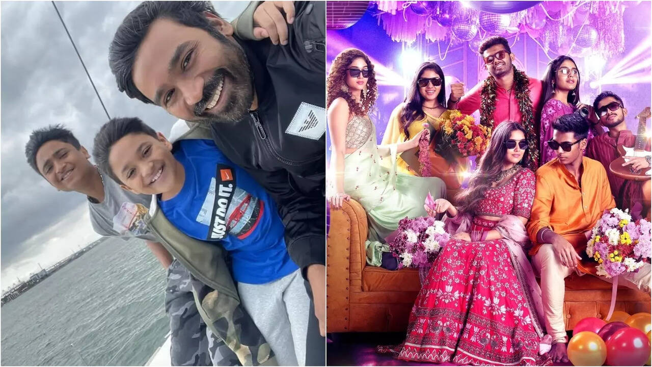 Dhanush's Sons Yatra, Linga Watch His Directorial NEEK's First Day First Show In Chennai | Times Now