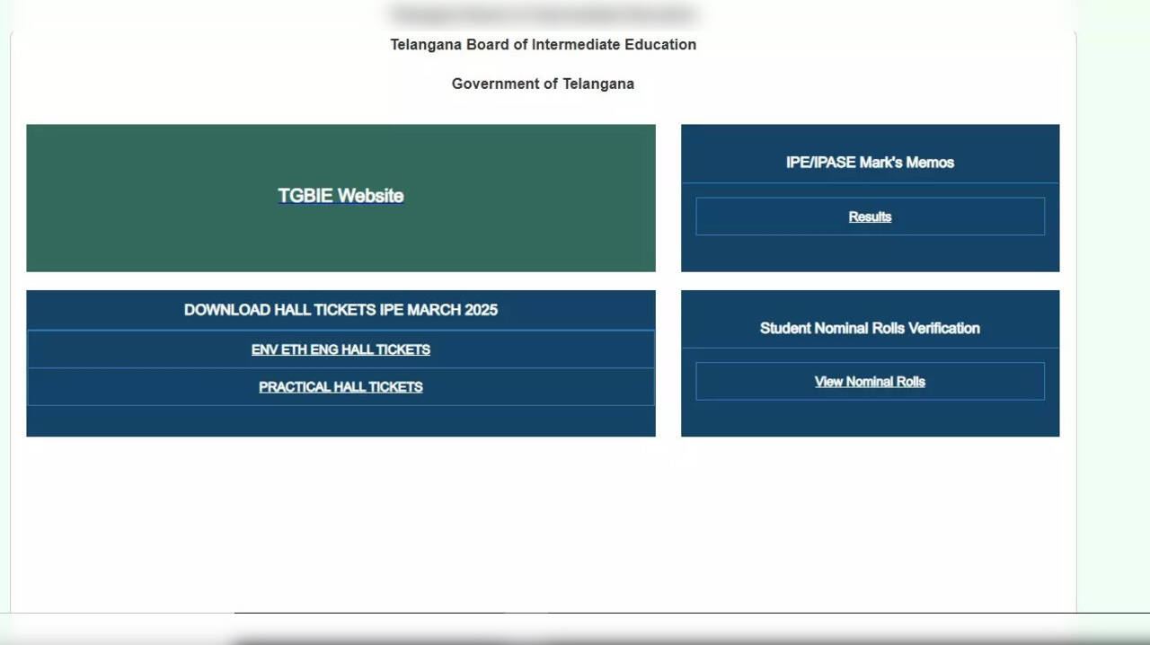 TS Inter Hall Ticket 2025 Released: Download 1st, 2nd Year Admit Card ...