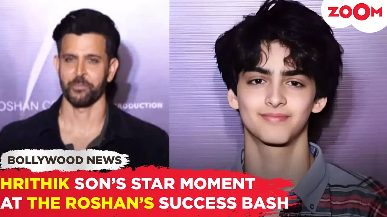 Hrithik Roshan's son Hridhaan Roshan STEALS the show at The Roshan's success bash; fans REACT ...