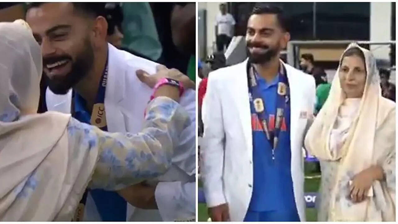 Virat Kohli Wins Hearts, Touches Mohammed Shami's Mother's Feet for Blessings After ICC ...