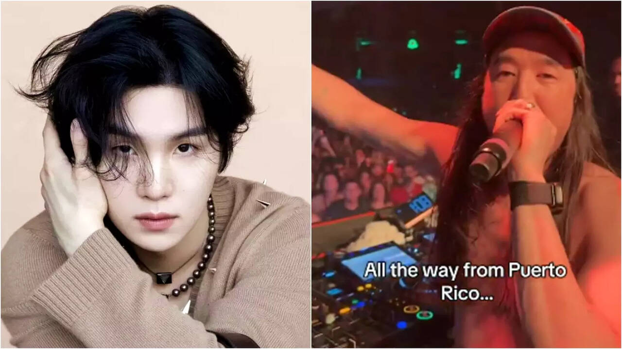 BTS Suga's Birthday Gets 'Mic Drop' Wish From DJ Steve Aoki During Puerto Rico Concert, Shocked ...