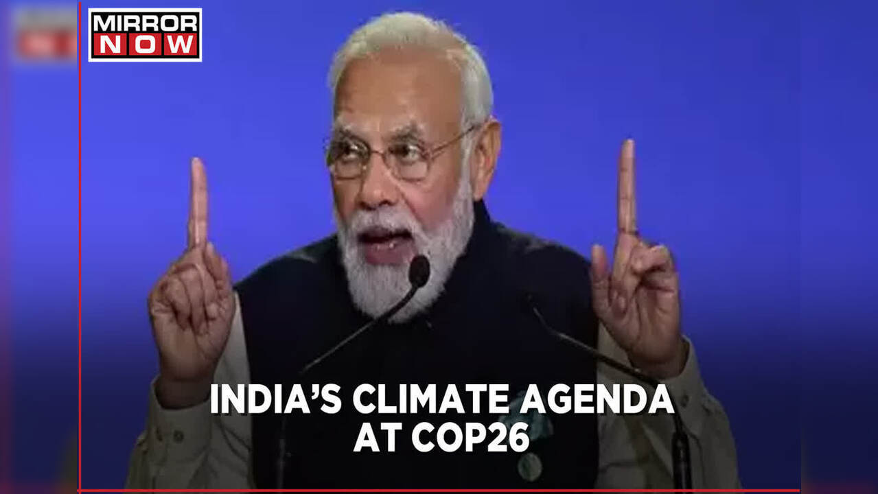 PM Modi commits India's mission to zero emission by 2070 | Climate ...