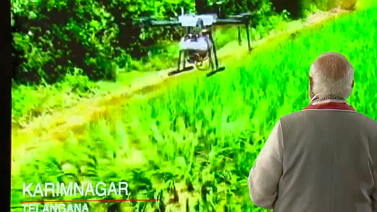 PM Modi launches 'Kisan Drone Yatra' initiative to aid farmers ...