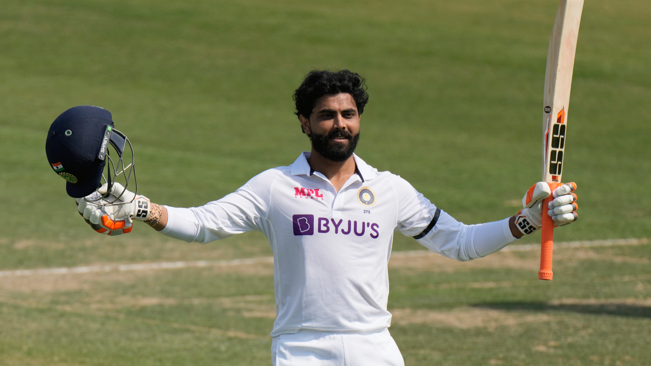 Ind vs SL: Ravindra Jadeja slams 2nd Test century, brings out sword ...