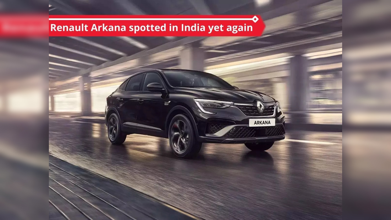 Renault Arkana SUV spotted testing yet again; India launch round the ...