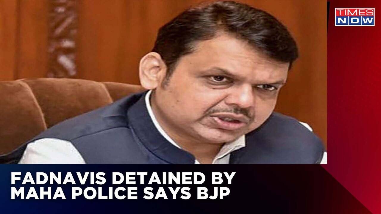BJP Says Devendra Fadnavis Detained After Making Serious Claims Against ...