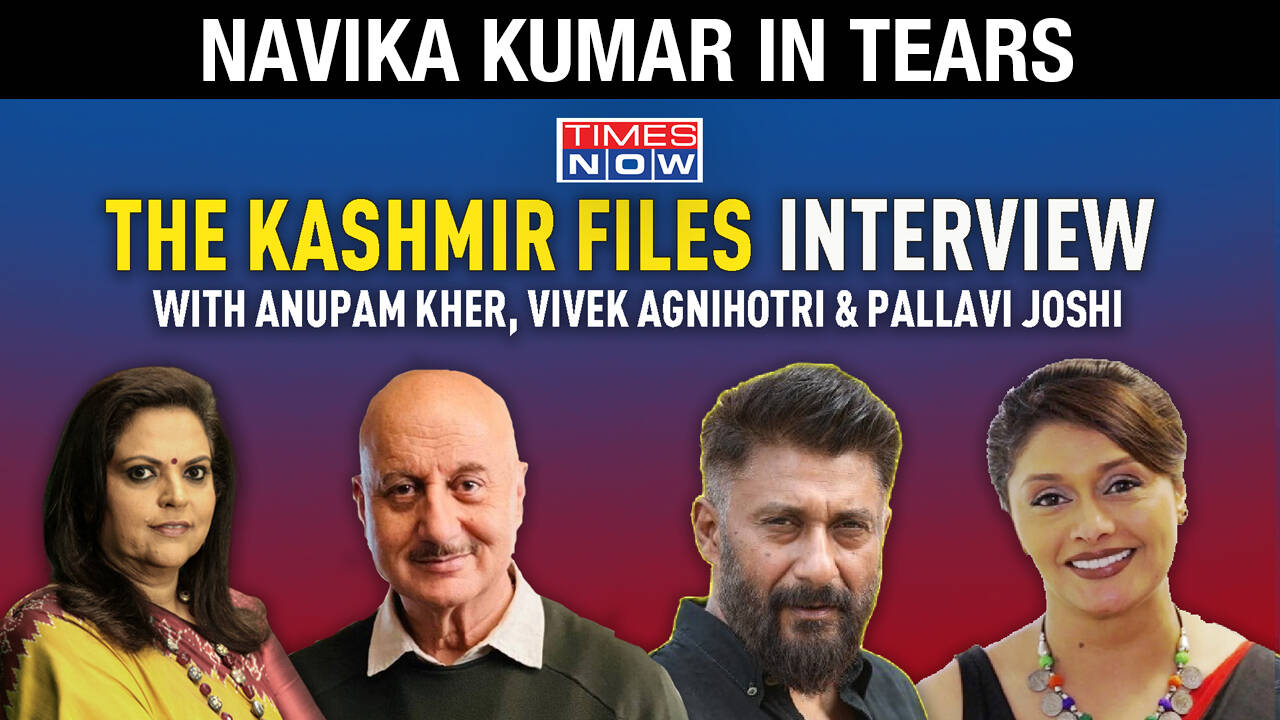 Kashmir Files | Navika Kumar Tears Up Post Interview With The Star Cast | The NewsHour ...