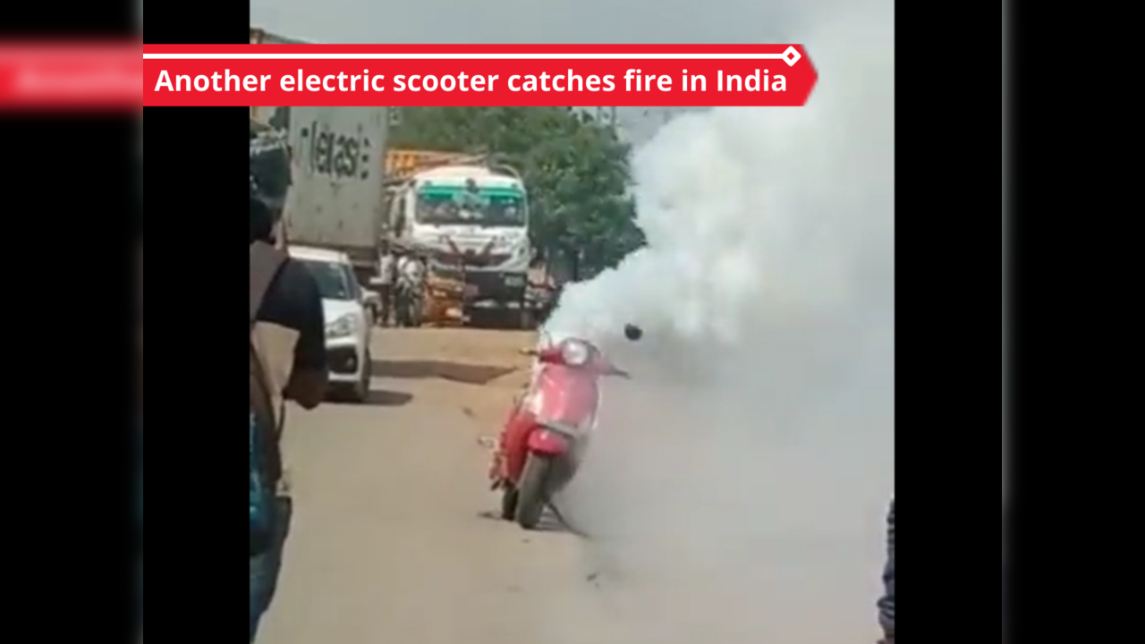 Another electric scooter catches fire in India | Bike News News, Times Now
