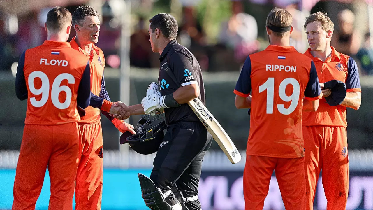 New Zealand: NZ vs NED: Ross Taylor gets emotional in farewell match ...