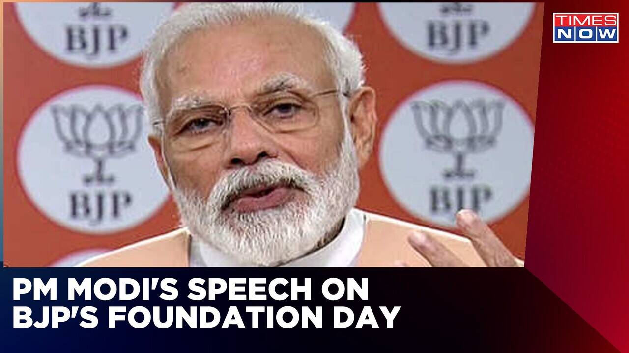 PM Modi's Speech On BJP's 42nd Foundation Day | Watch Now | Times Now ...