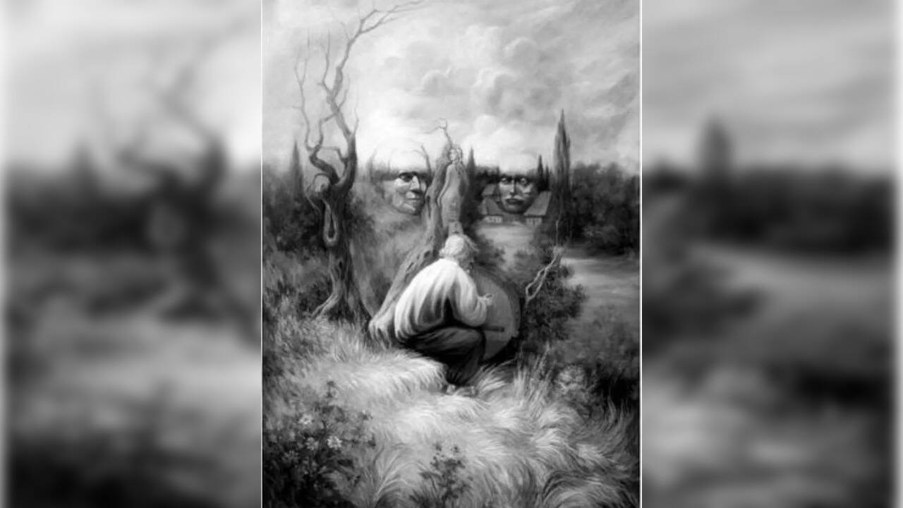 If you can spot all 6 faces in this tricky optical illusion, you may be ...