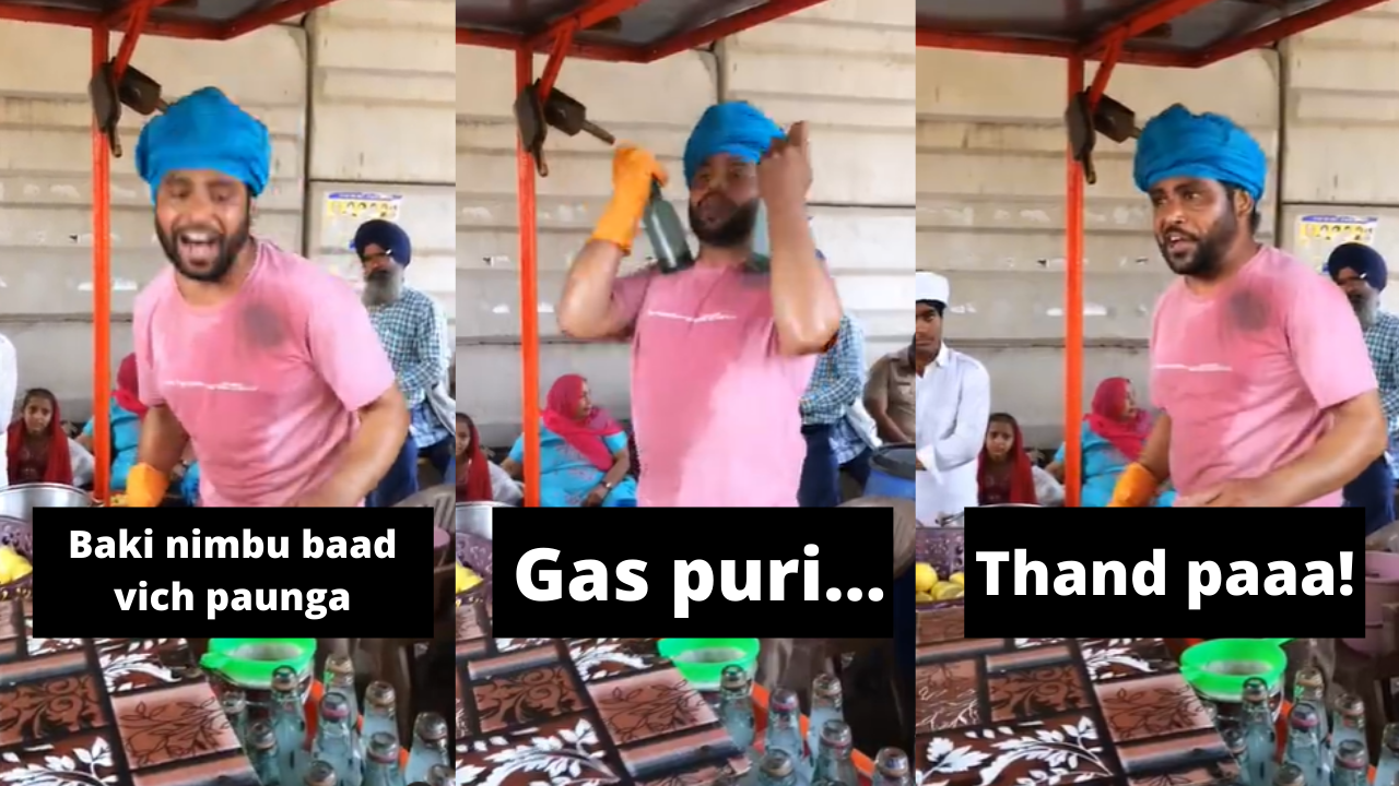 Gas puri, Thand paa: This nimbu pani vendor's video is going viral ...