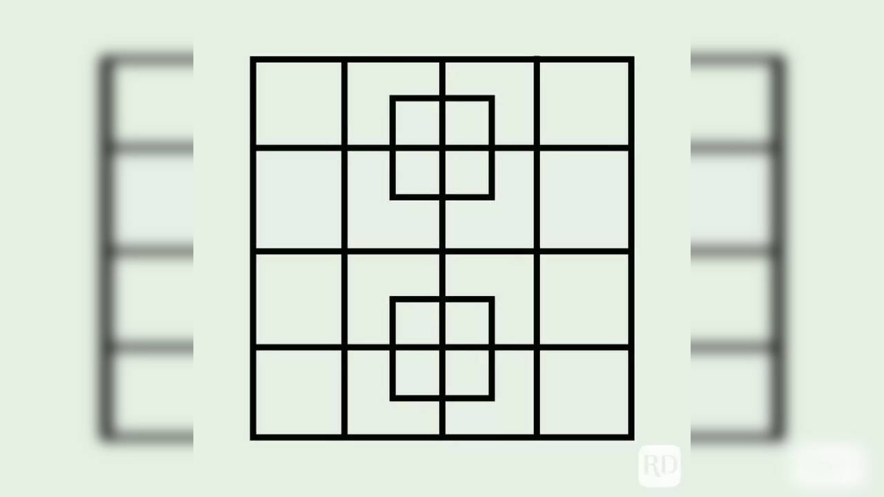 How many squares do you see in this image puzzle? | Viral News, Times Now