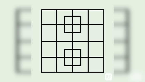 How many squares do you see in this image puzzle? | Viral News, Times Now
