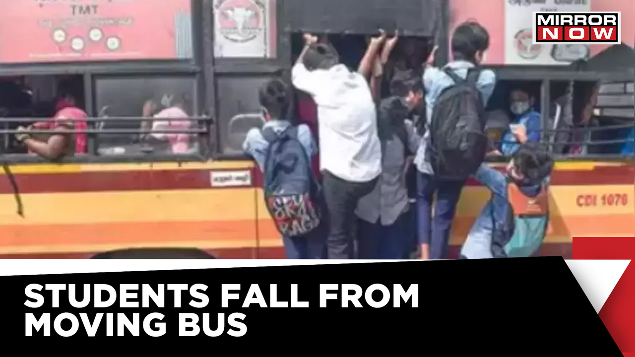 Students Hanging On Footboard Fall From Moving Bus In Tamil Nadu ...