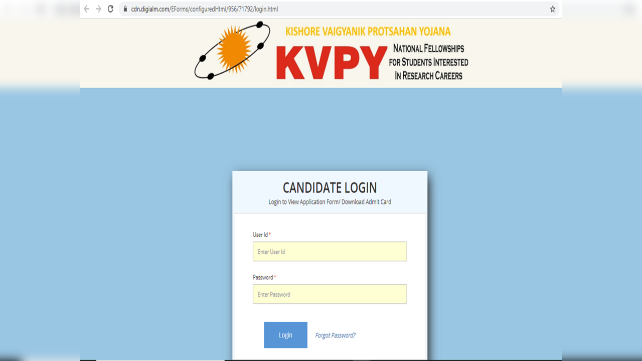 KVPY Admit Card 2022 released on kvpy.iisc.ernet.in, exam on May 22 ...