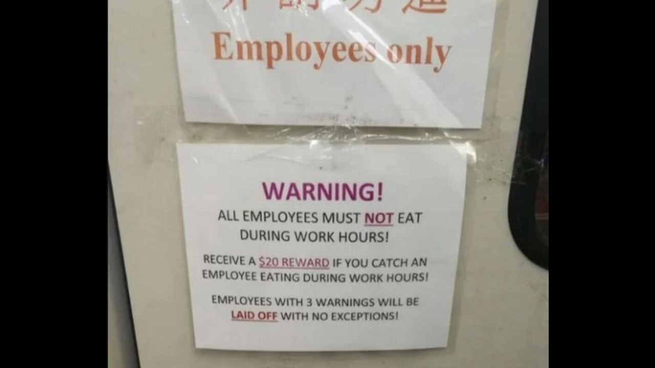 Boss bans employees from eating during work hours, offers Rs 1,500 for ...