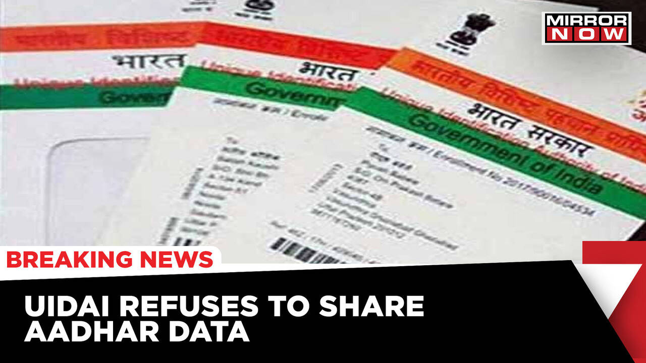 Why UIDAI Not Sharing Aadhar Data For Criminal Identification? The Big ...